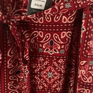Primark | Dresses | Nwt Primark Red Bandana Wrap Midi Dress | Poshmark